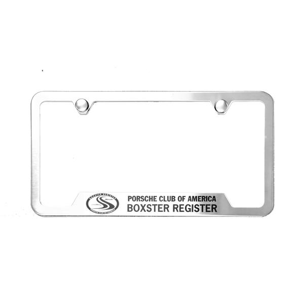 Black porsche license plate frame store